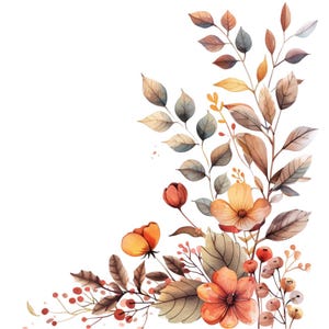 14 Boho Fall Frames and Borders 1 Clipart Bundle, 14 High-quality JPG ...