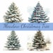 12 Boho Christmas Tree Clipart Bundle, High-quality JPG, Nursery Art ...