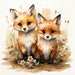 12 Fox Friends With Flowers Clipart Bundle, 12 High-quality JPG ...