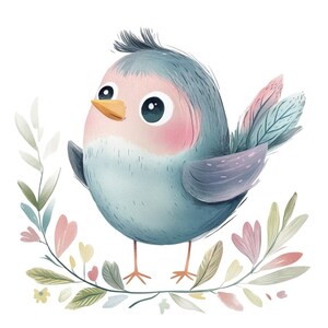 16 Birds Sweet Boho Illustrated Clipart Bundle, Transparent PNG ...