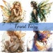 16 Green Forest Fairy Clipart Bundle, 16 High-quality JPG, Craft Art ...