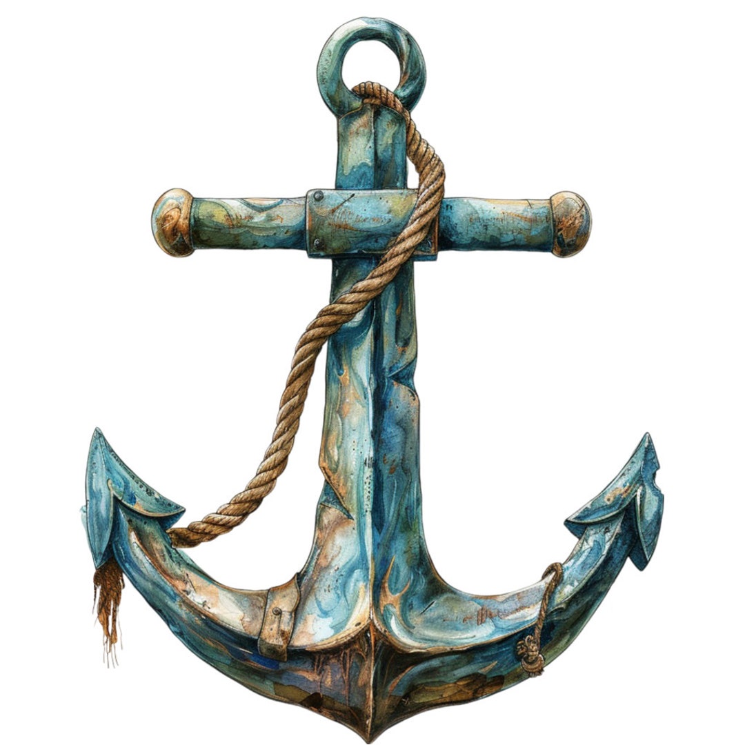 Ships Anchor Clipart Bundle, 16 High-quality JPG, Craft Art, Card ...