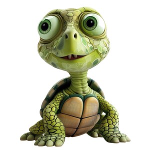 16 Quirky Turtle Adorable Cute Sassy Clipart Bundle, 16 High-quality ...