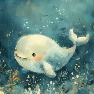 16 Whale Party Clipart Bundle, 16 High-quality JPG, Craft Art, Card ...