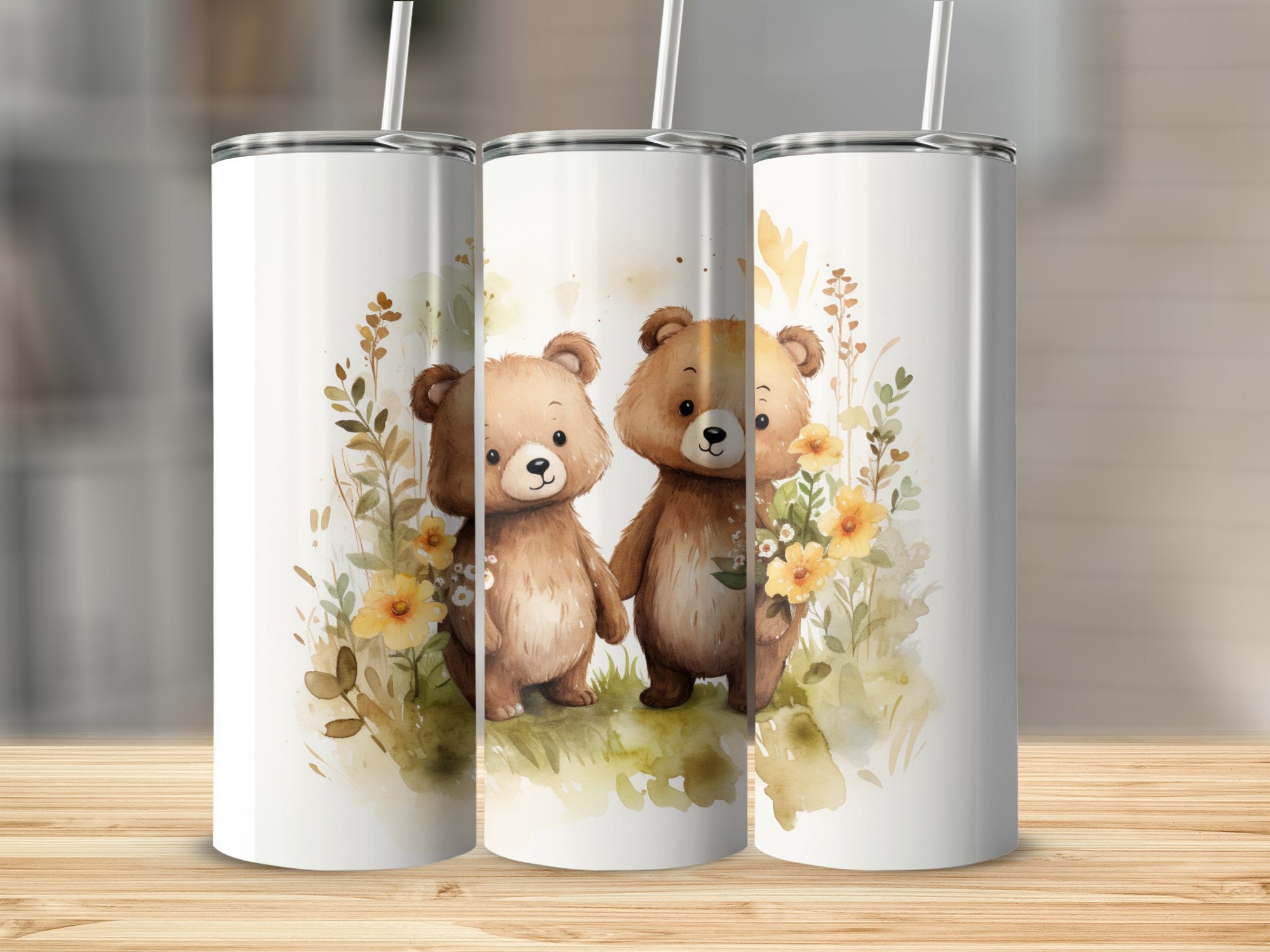 14 Bear Friends Clipart Bundle, High-quality JPG, Nursery Art, Card ...