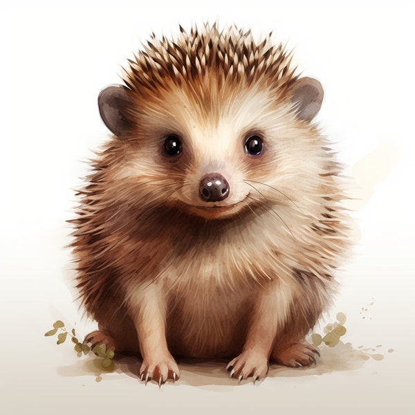 Hedgehog Clip Art - Etsy