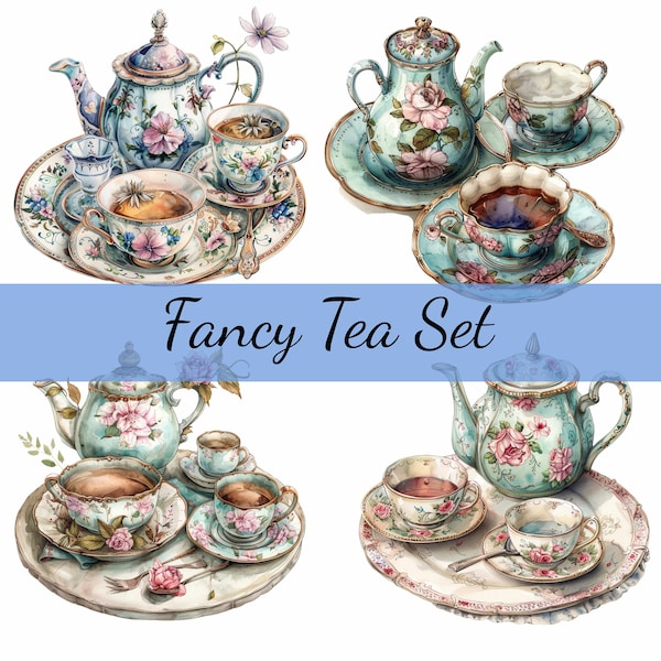 High Tea Clip Art - Etsy