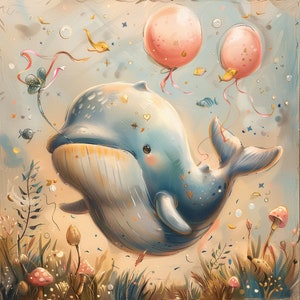 16 Whale Party Clipart Bundle, 16 High-quality JPG, Craft Art, Card ...