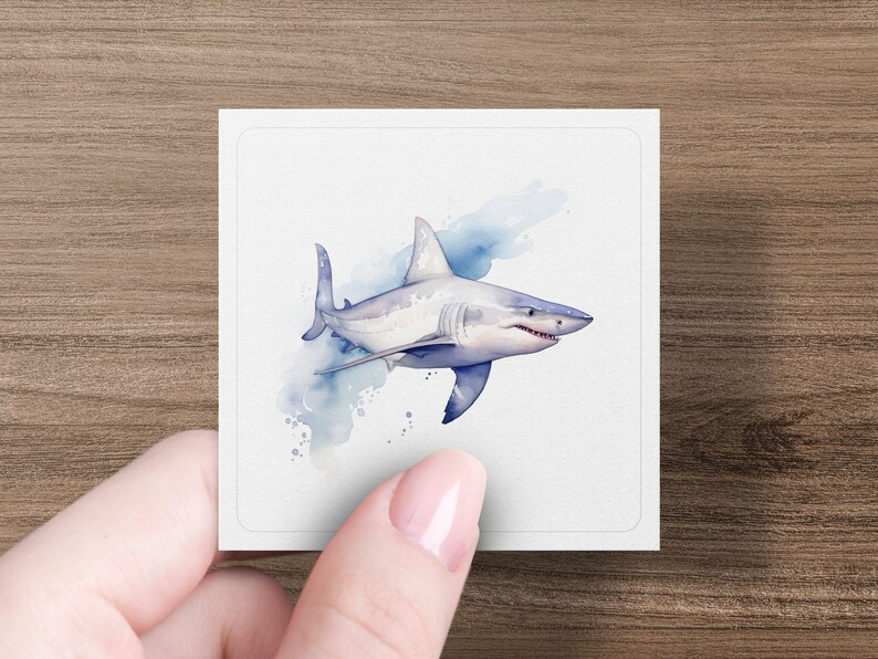 16 Shark Underwater Clipart Bundle, High-quality JPG, Craft Art, Card ...