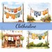 Clothesline Clothes Clipart Bundle, High-quality JPG, Craft Art, Card ...