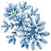 16 Blue and Silver Snowflakes Falling Clipart Bundle, High-quality JPG ...