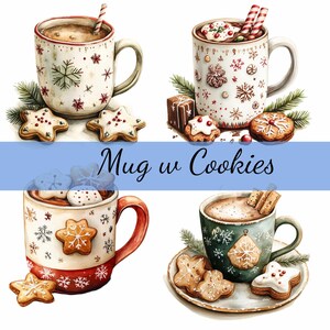 Hot Coco Mug With Cookies Clipart Bundle 14 Transparent PNG Download ...