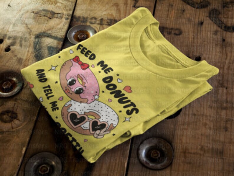 Feed Me Donuts Valentines Day DTF TRANSFER - Etsy