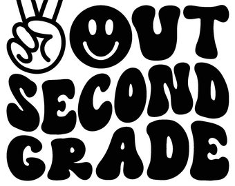 Peace Out Second Grade Last Day of School Tie Dye 2nd Grade Kid Teacher ...