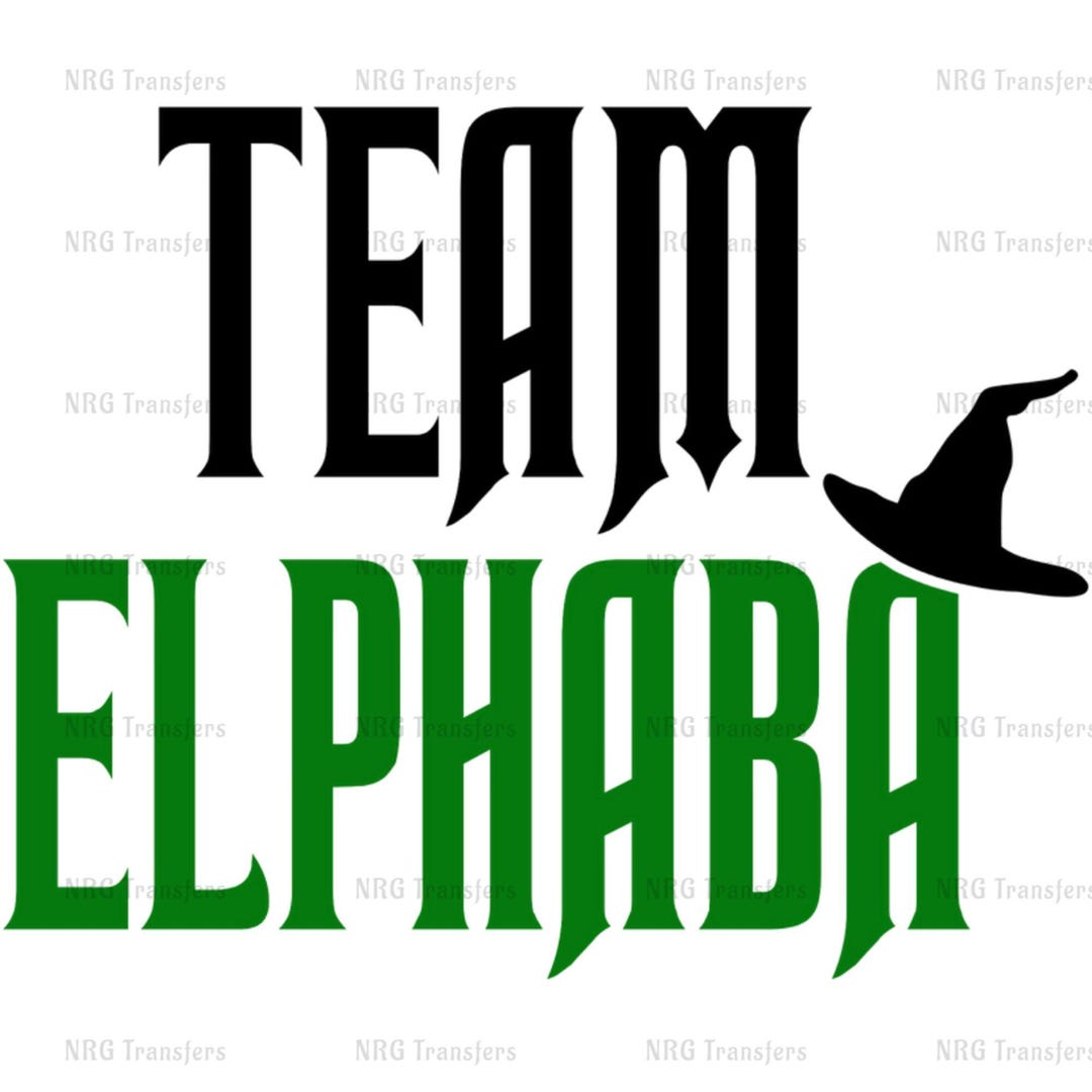 DTF Transfer Team Elphaba Wicked Musical DTF Print, Heat Transfer ...