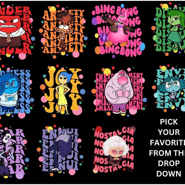 Today I Feel Png | Inside Out Characters | Cartoon Emotions Posters ...