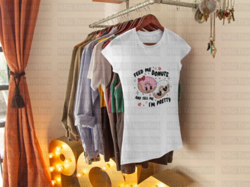 Feed Me Donuts Valentines Day DTF TRANSFER - Etsy