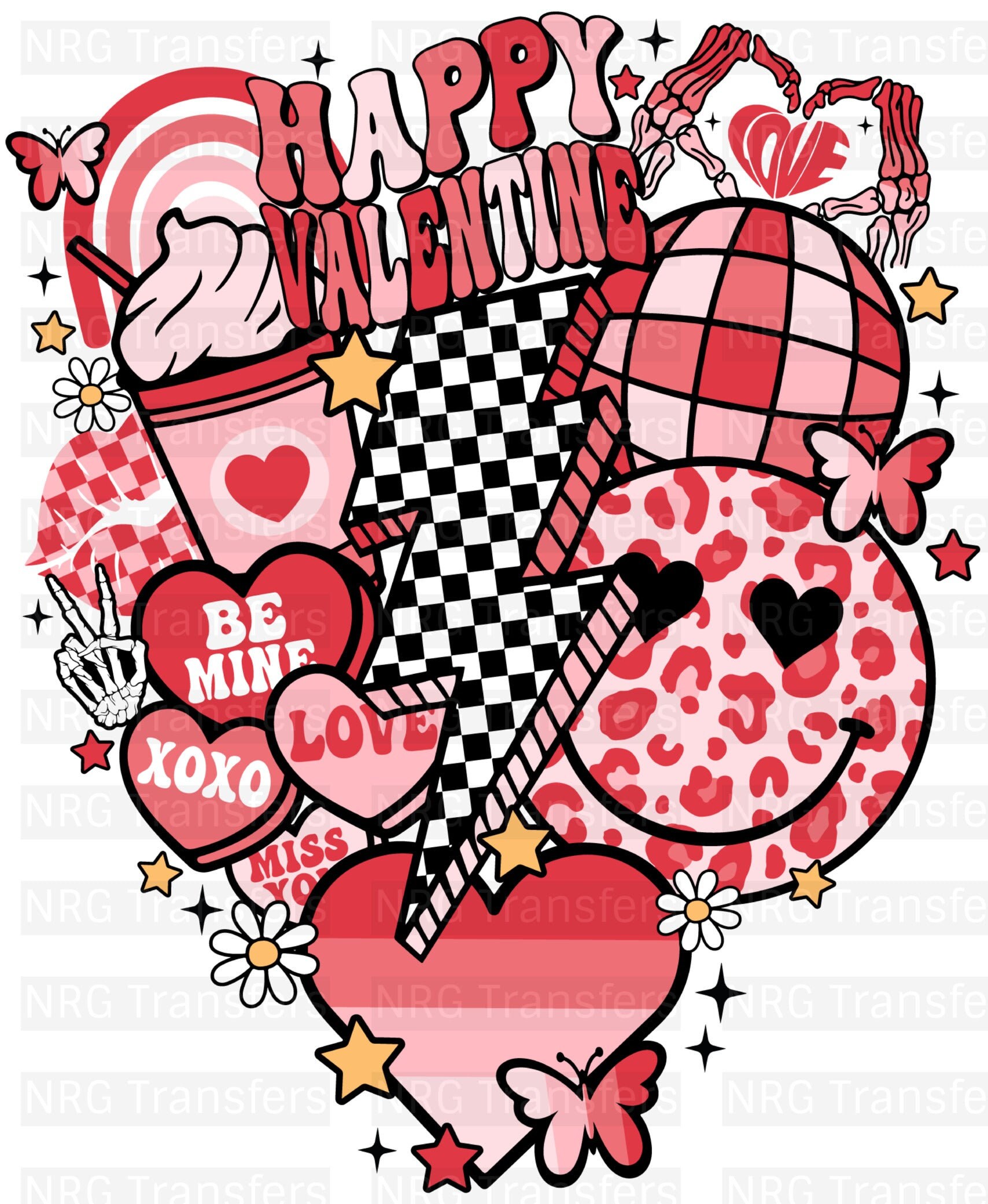 Happy Valentine DTF TRANSFER - Etsy
