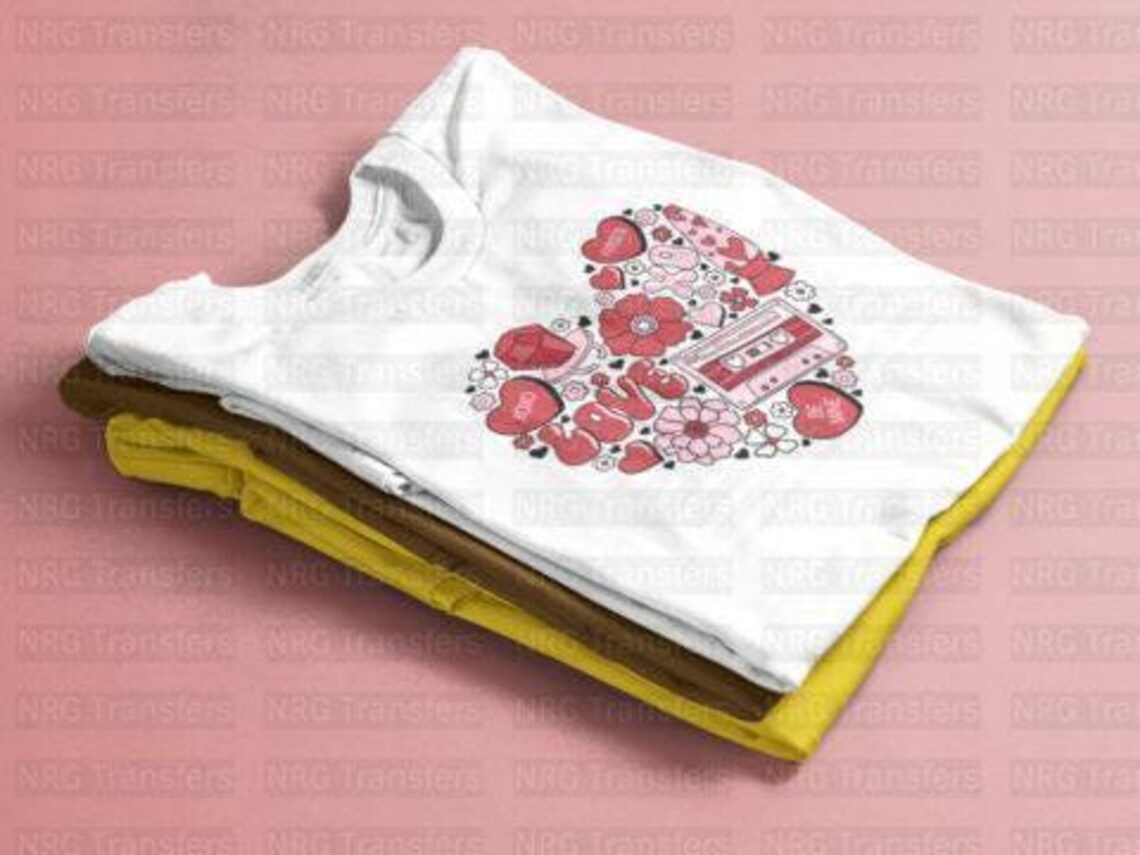 DTF Transfer | Heart Love XO Valentine | DTF Print, Heat Transfer ...