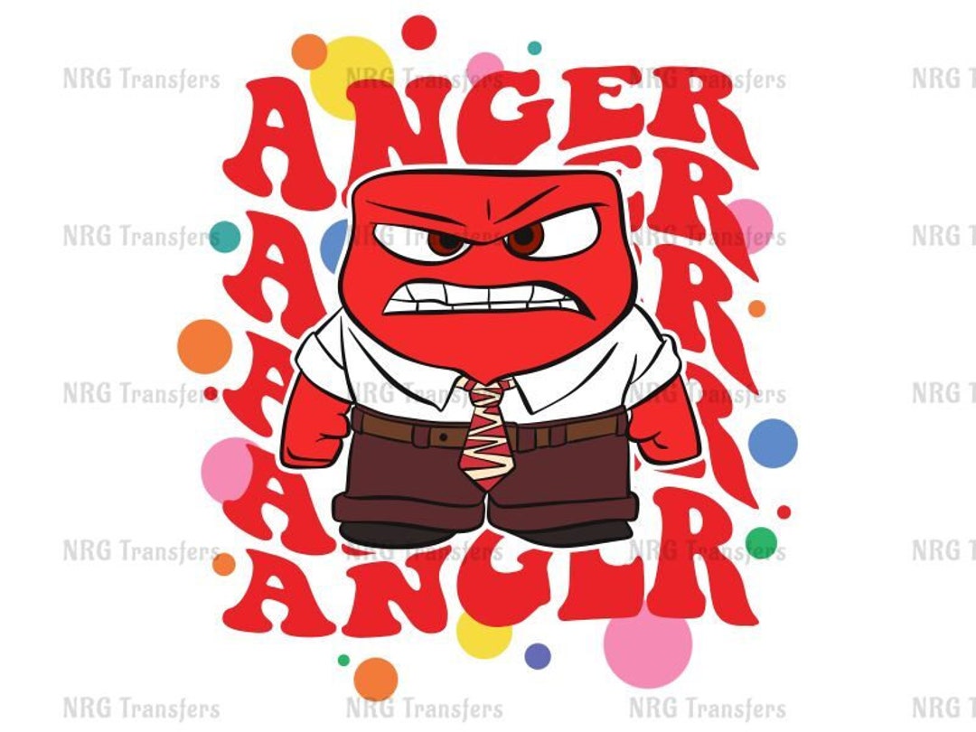DTF Transfer | Inside Out ANGER - Emotions - DTF Print, Heat Transfer ...