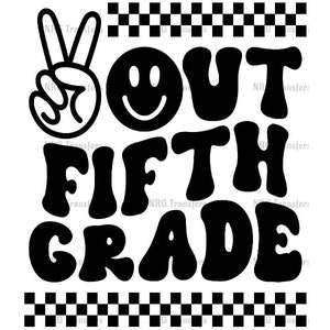 DTF Transfer | Peace Out 5th Grade - Last Day of School | - DTF Print ...