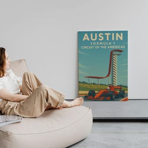 US Grand Prix F1 Poster: Austin COTA Race Track Art (digital Download ...