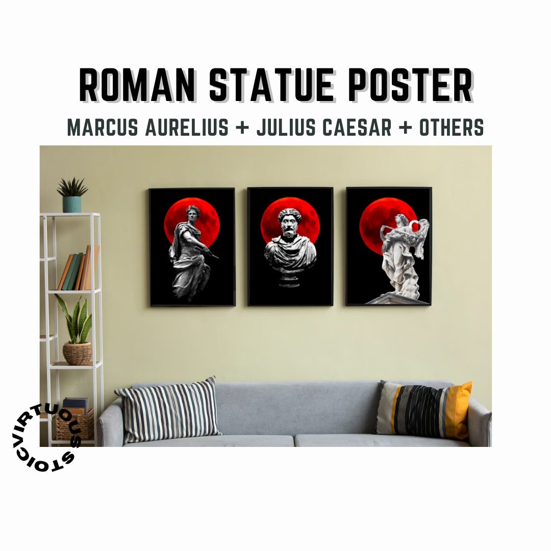 Roman Statue Poster Printable Art Marcus Aurelius Wall Art - Etsy
