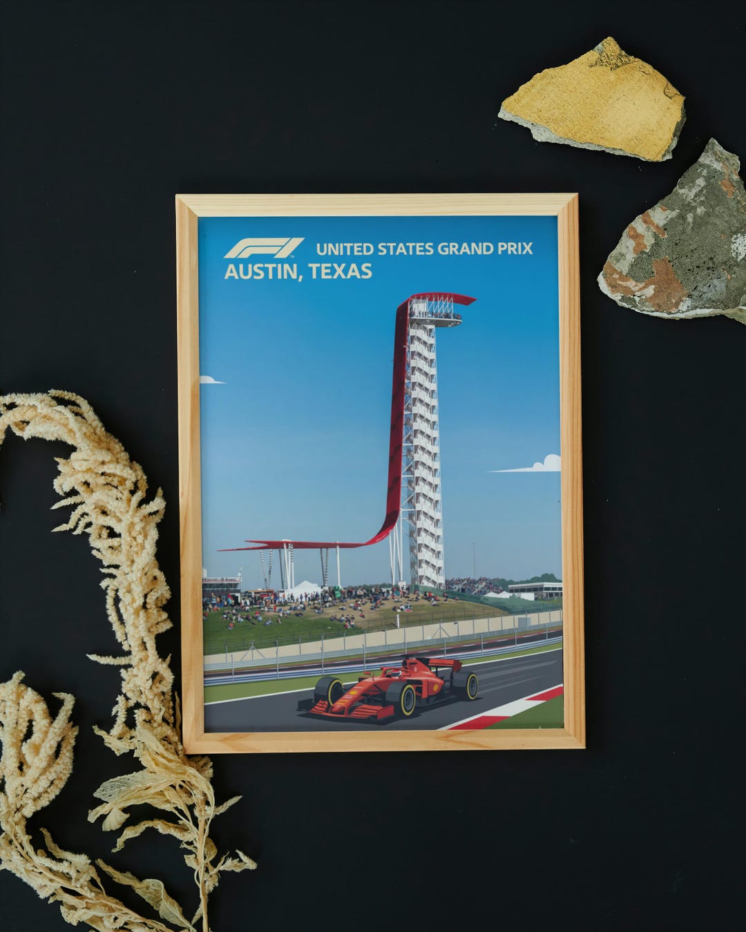 US Grand Prix F1 Poster: Austin COTA Race Track Art (digital Download ...