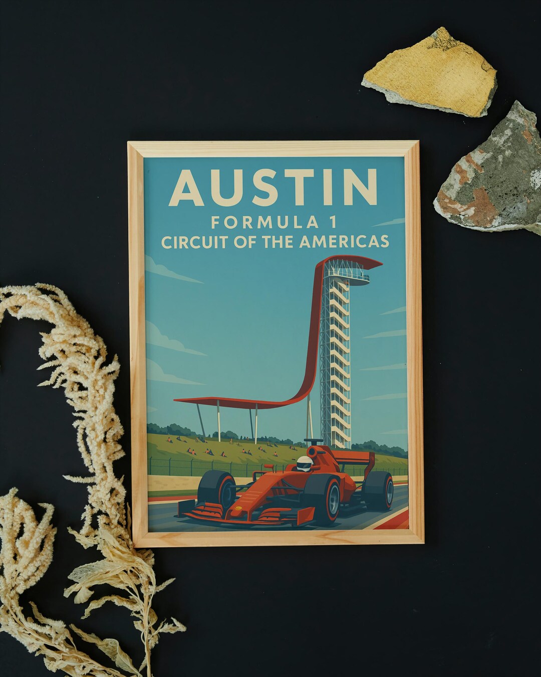 US Grand Prix F1 Poster: Austin COTA Race Track Art (digital Download ...