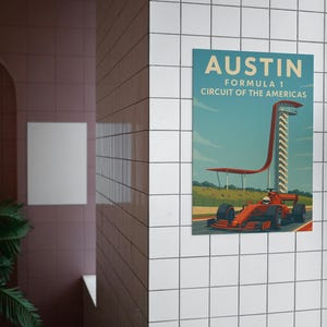 US Grand Prix F1 Poster: Austin COTA Race Track Art (digital Download ...
