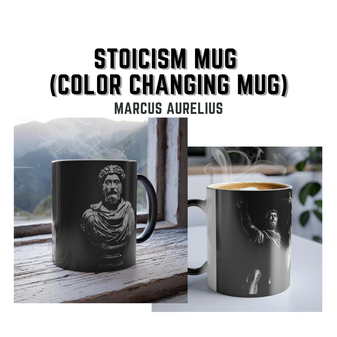 Stoicism Mug, Marcus Aurelius Mug, Stoicism Color Morphing Mug, Stoic ...