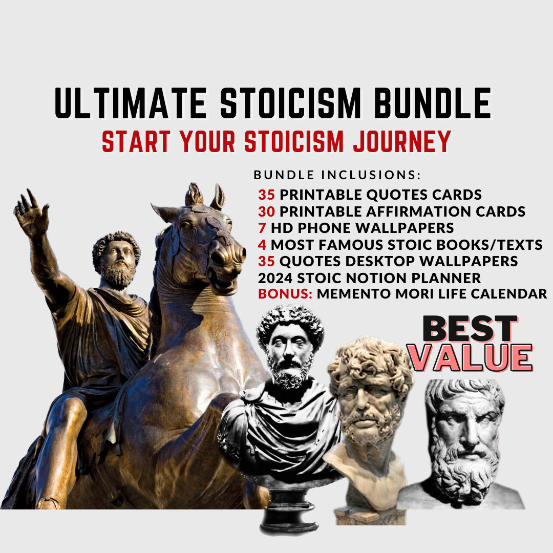 Ultimate Stoicism Bundle Marcus Aurelius Quotes, Stoic Books ...