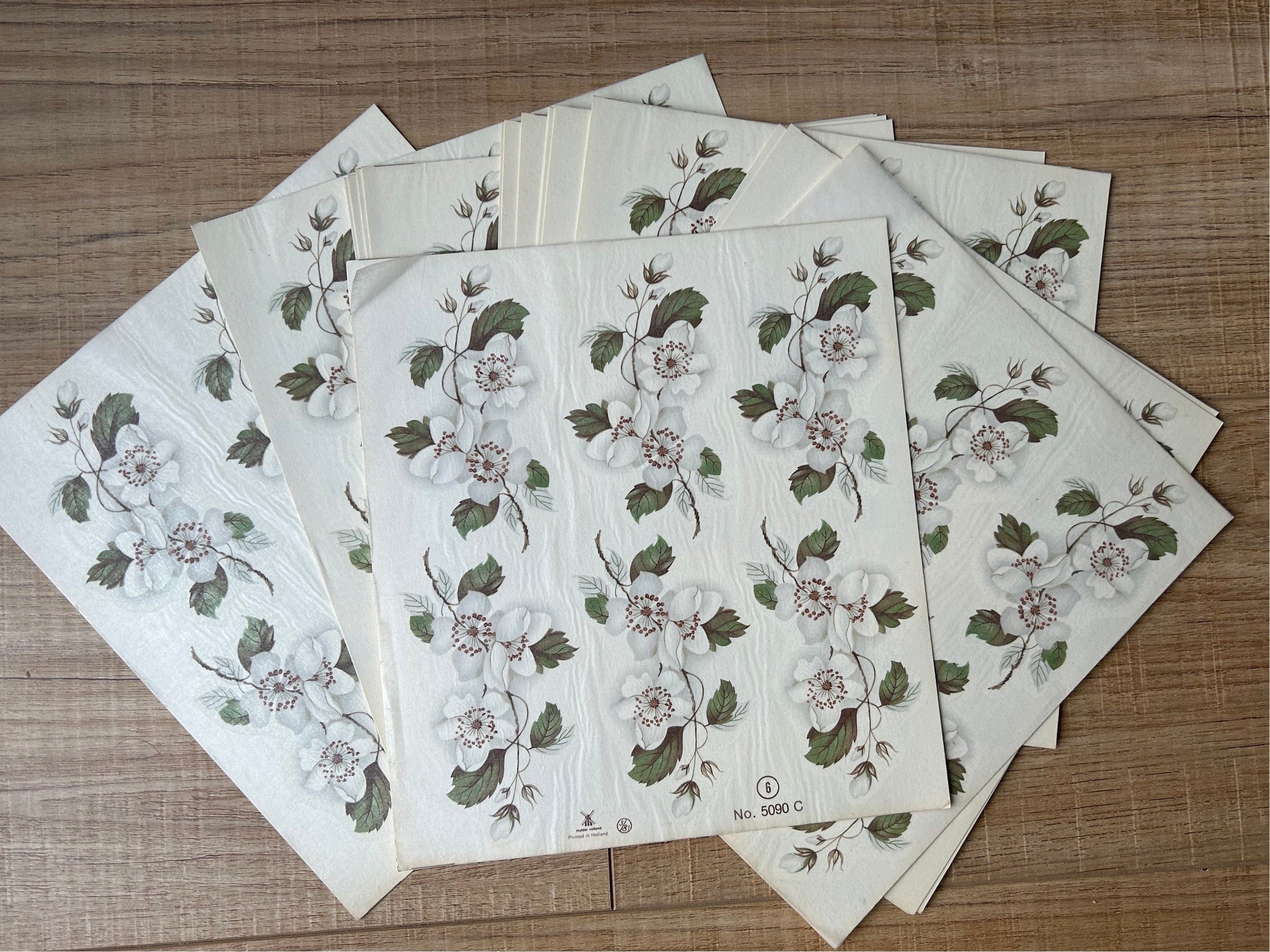 Vintage Ceramic Water Slide Decals of White Magnolias. - Etsy