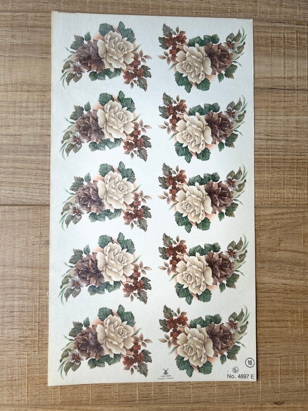 Beautiful Vintage Ceramic Water Slide Decal Fall Flowers - Etsy