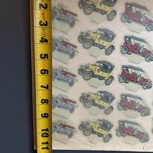 Vintage Ceramic Water Slide Decals of Old Cars - Etsy