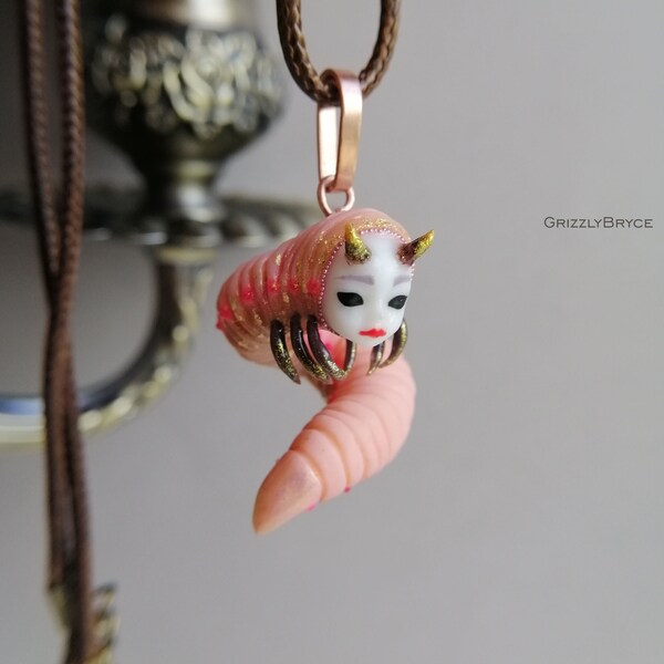 Beetle Grub Necklace - Etsy