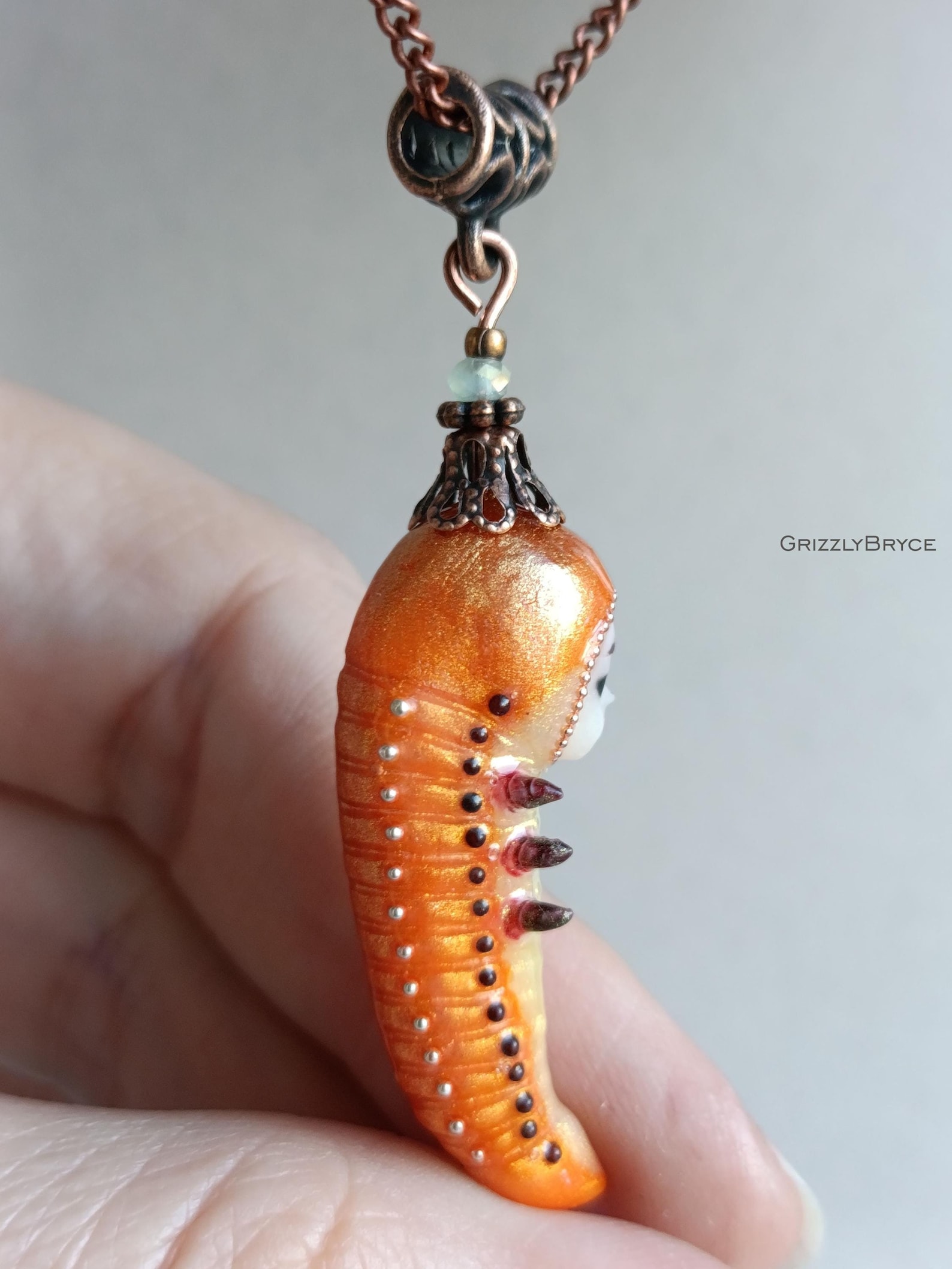 Caterpillar Pendant Larva Worm Maggot Butterfly Pupa Fantastic Insect ...