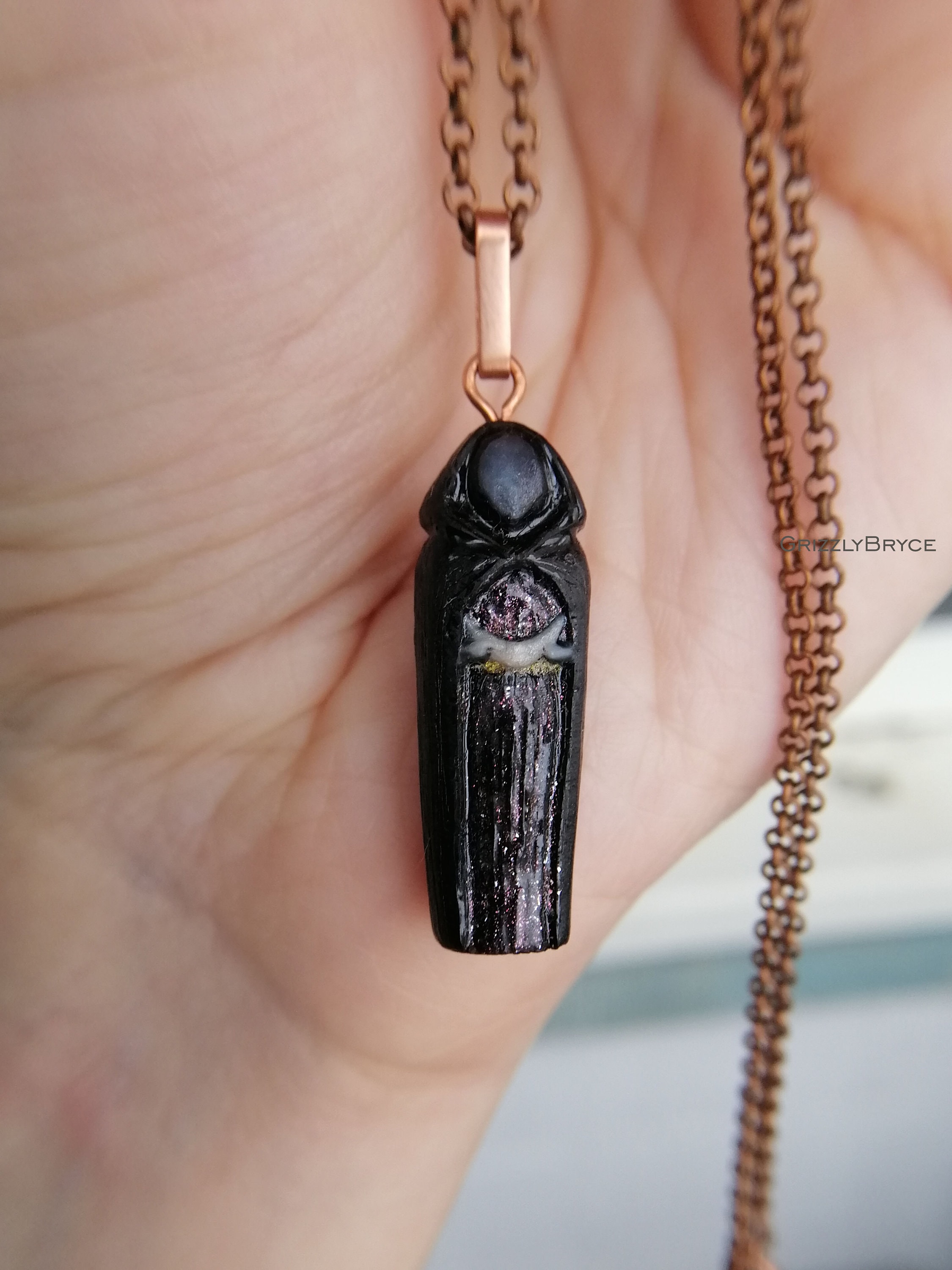 Nyx Pendant the Goddess Nyx Ebony Totem of the God Paganism Jewelry for ...