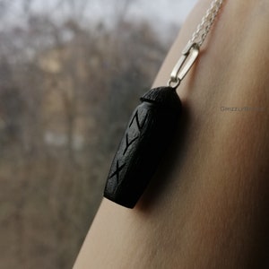 Goddess Nyx Silver Pendant Ebony Night Goddess Silver Greek Mythology ...