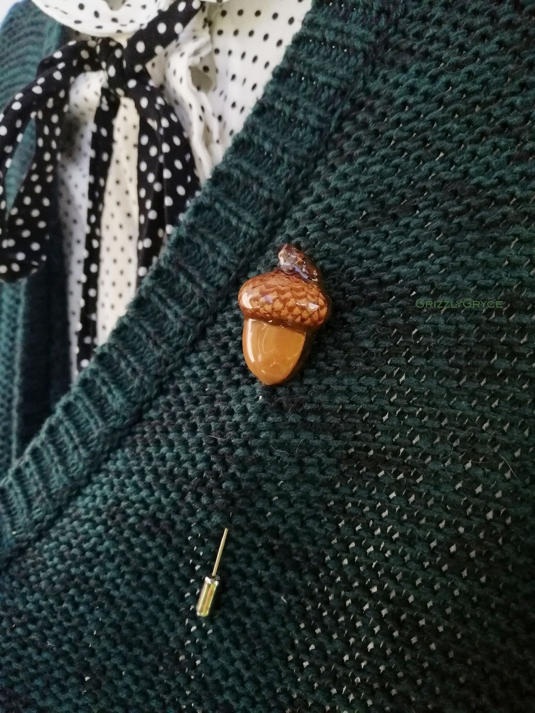 Forest Style Pin for Clothes Acorn Pin Brooch Acorn Acorn Stud Oak ...