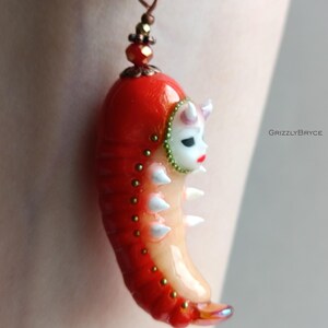 Caterpillar Pendant Larva Worm Maggot Butterfly Pupa Fantastic Insect ...