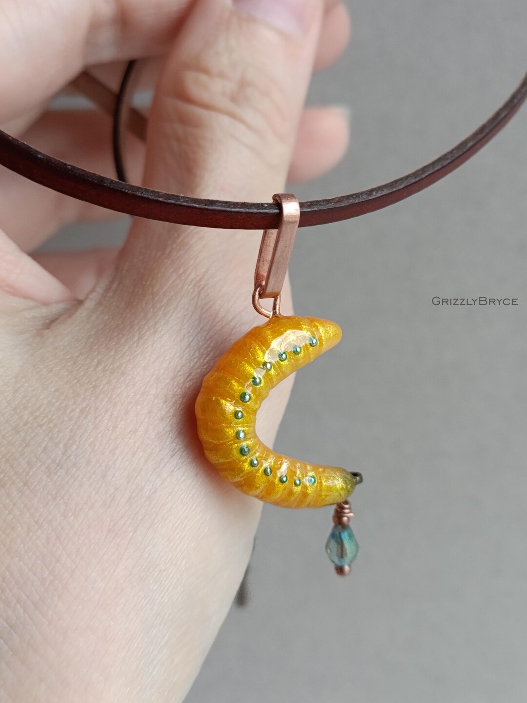 Caterpillar Choker Maggot Pendant Worm Isopod Cute Little Insect ...