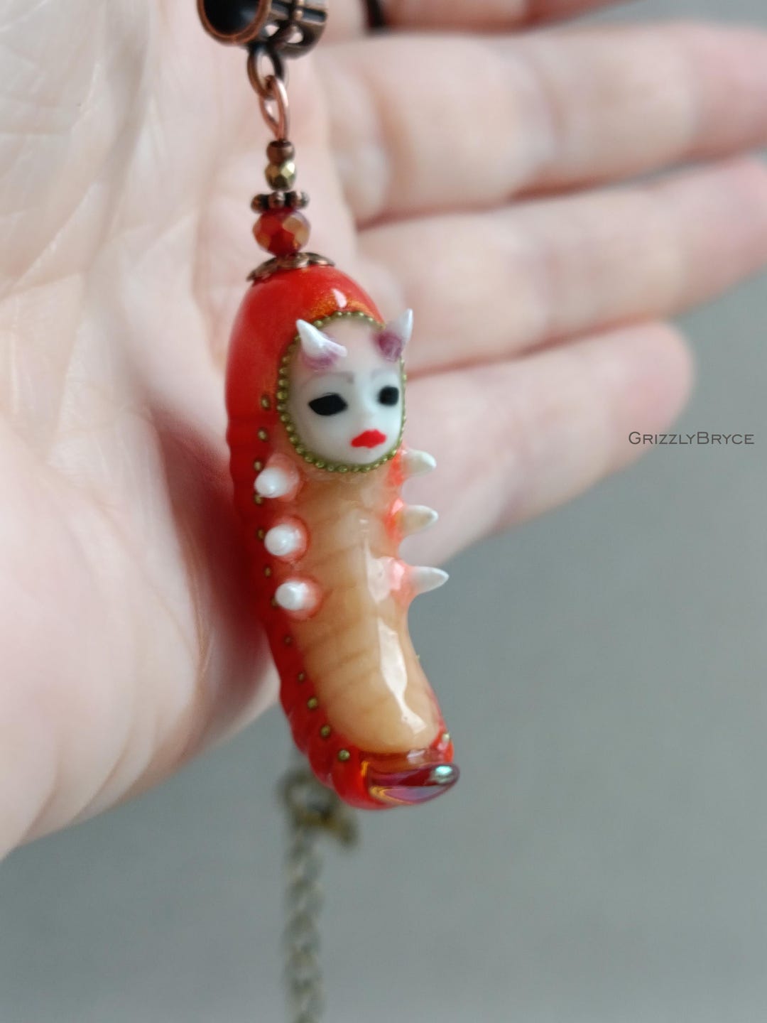 Caterpillar Pendant Larva Worm Maggot Butterfly Pupa Fantastic Insect ...