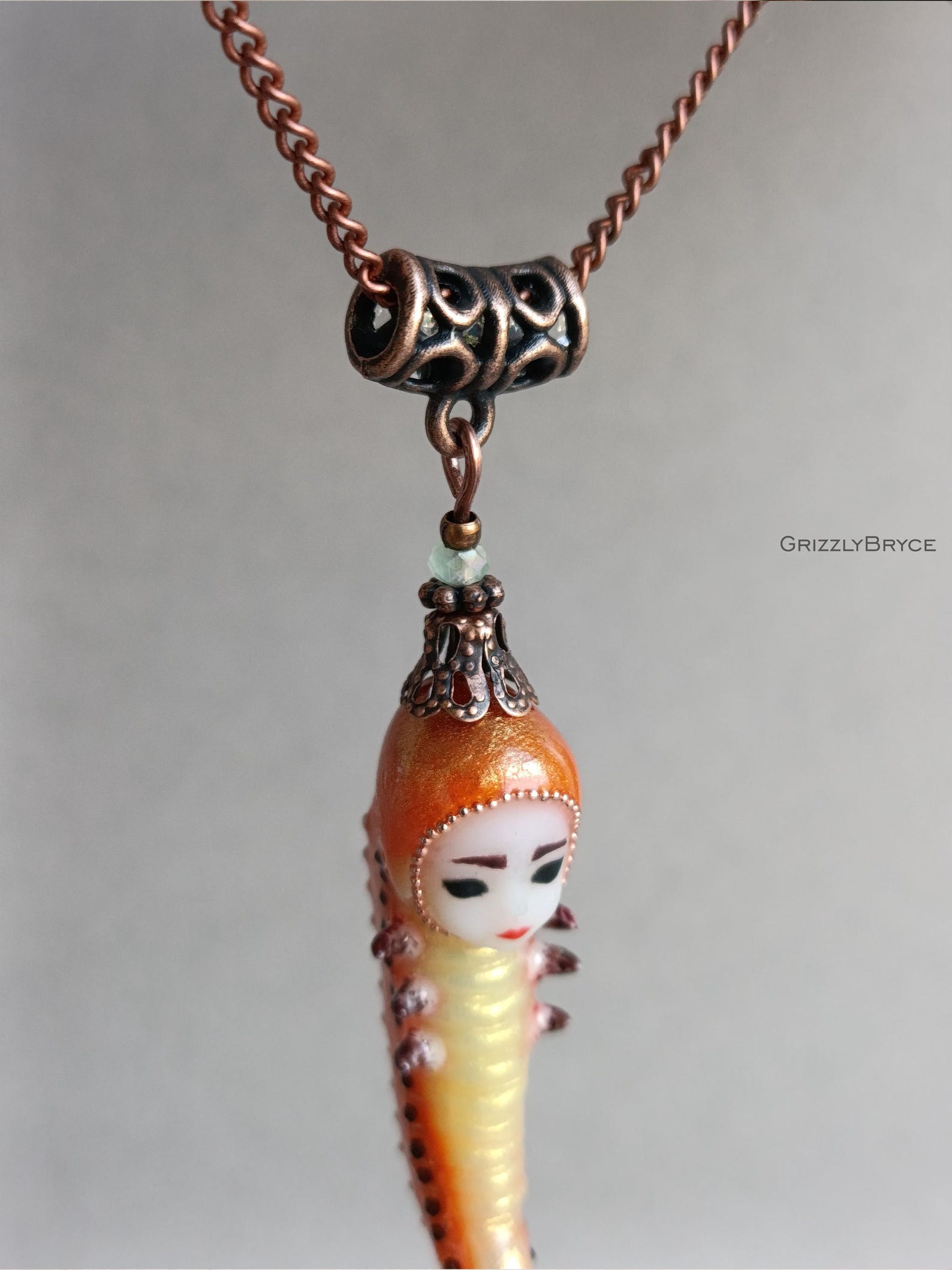 Caterpillar Pendant Larva Worm Maggot Butterfly Pupa Fantastic Insect ...