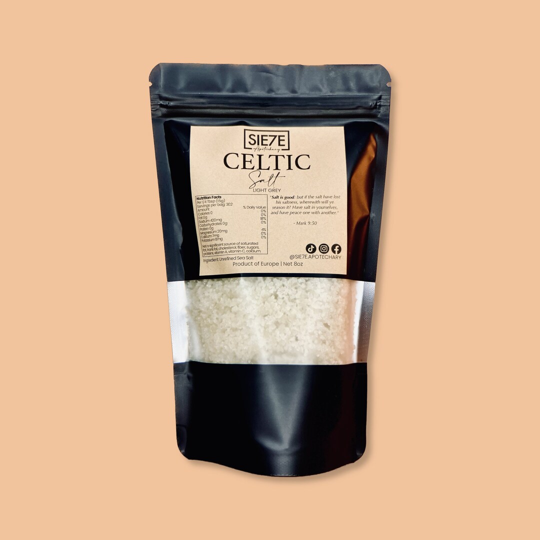 Celtic Salt 8oz Light Grey & Gourmet Kosher - Etsy