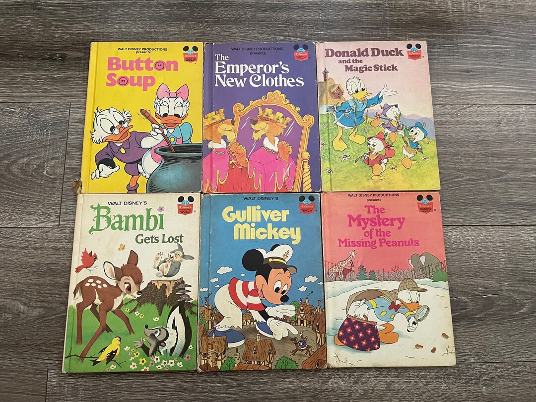 Vintage Disney Book Set - Etsy