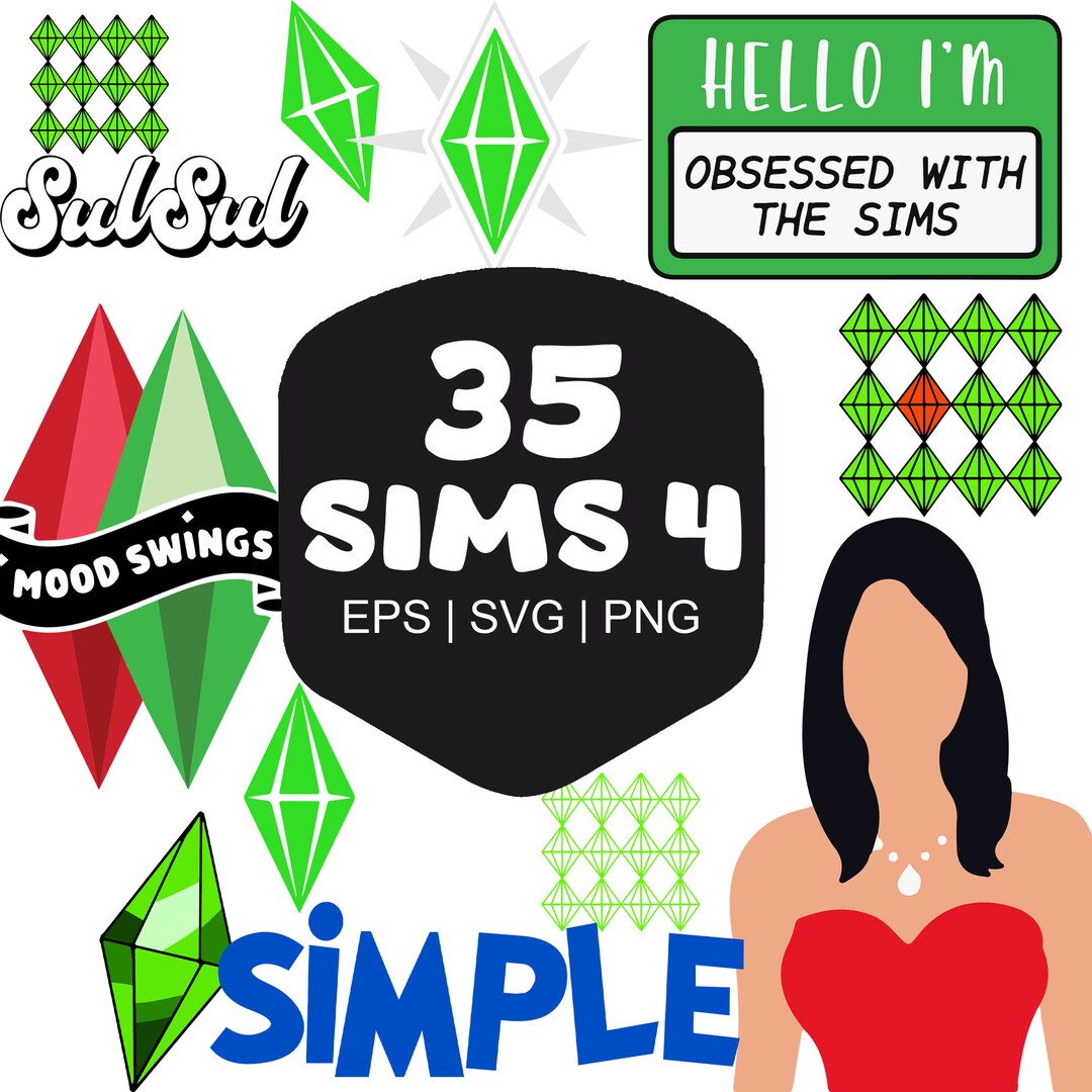 THE SIMS 4 SVG Bundle sims 4 clipart Png clipart Sims 4 svg png - Etsy ...