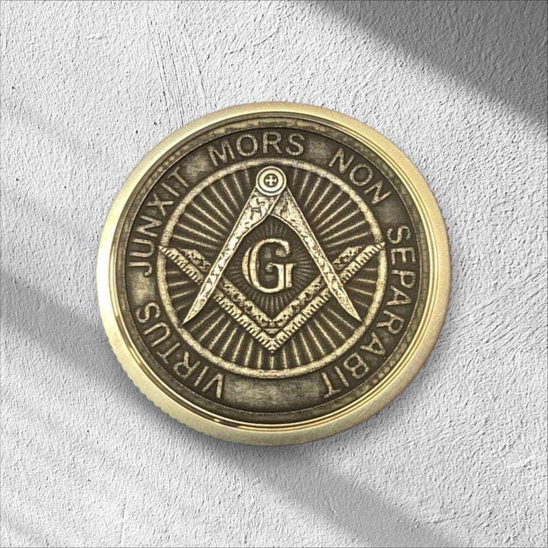 Masonic Challenge Coin - Etsy