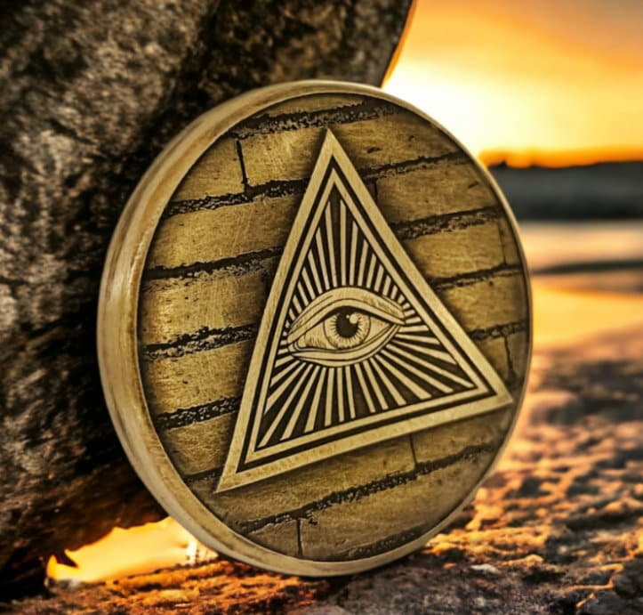 Masonic Custom Challenge Coin Brass Coin EDC EDC Coin Free Mason Coin ...