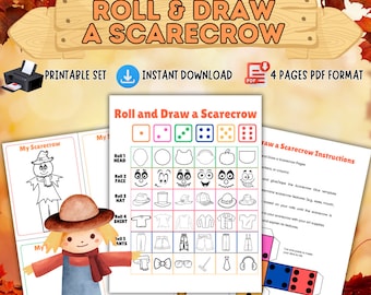Roll and Draw a Turkey | Printable Roll a Dice Game | Fall Printable ...